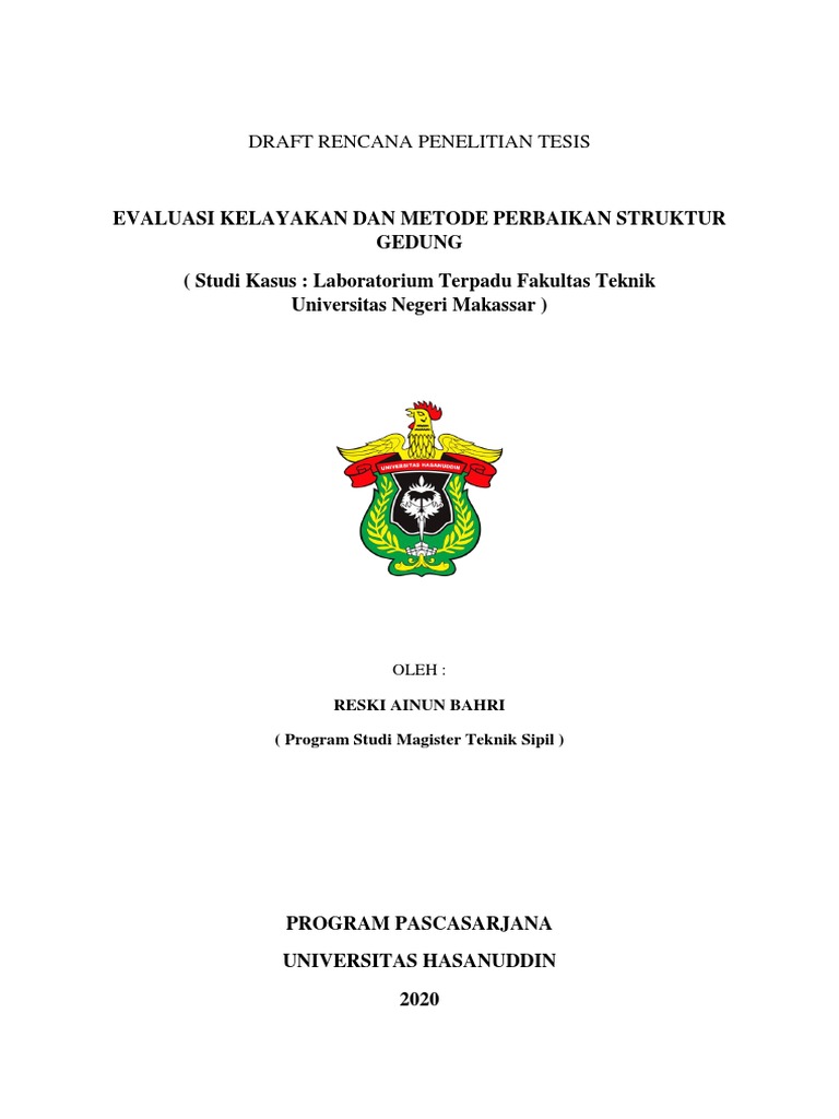 DRAFT RENCANA PENELITIAN TESISkk | PDF