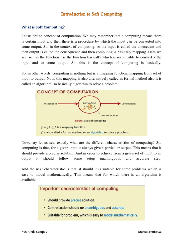 Soft vs. Hard Computing Explained | PDF | Fuzzy Logic | Algorithms