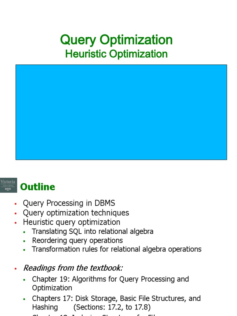 Query Optimization | PDF | Information Retrieval | Databases