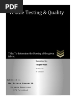 Understanding Fabric Bowing and Skewing | PDF | Textiles | Weaving