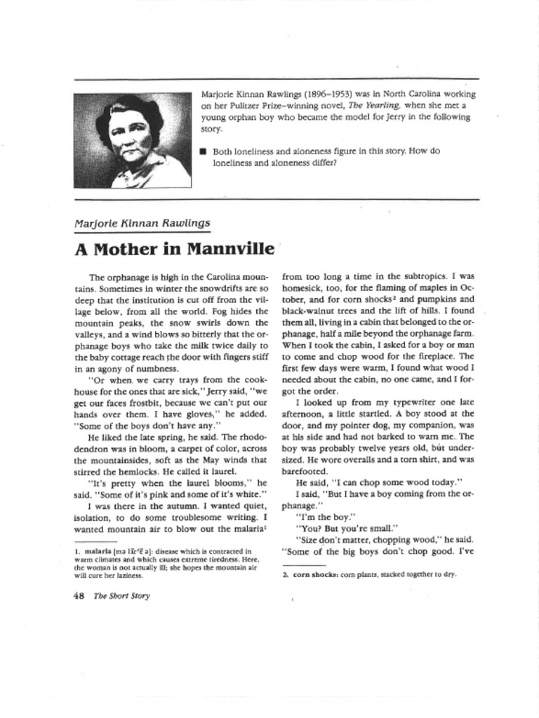 A Mother in Mannville | PDF
