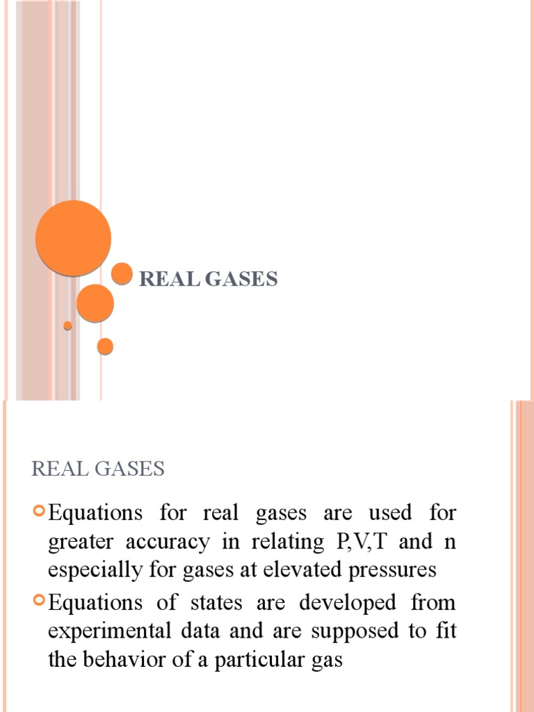 Real Gases | PDF | Gases | Mathematical Physics