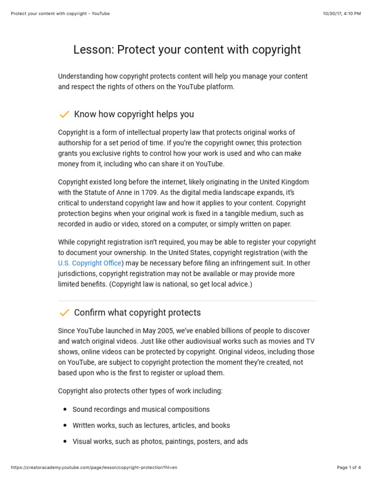 Copyright Protection - en | Download Free PDF | Copyright | Derivative Work