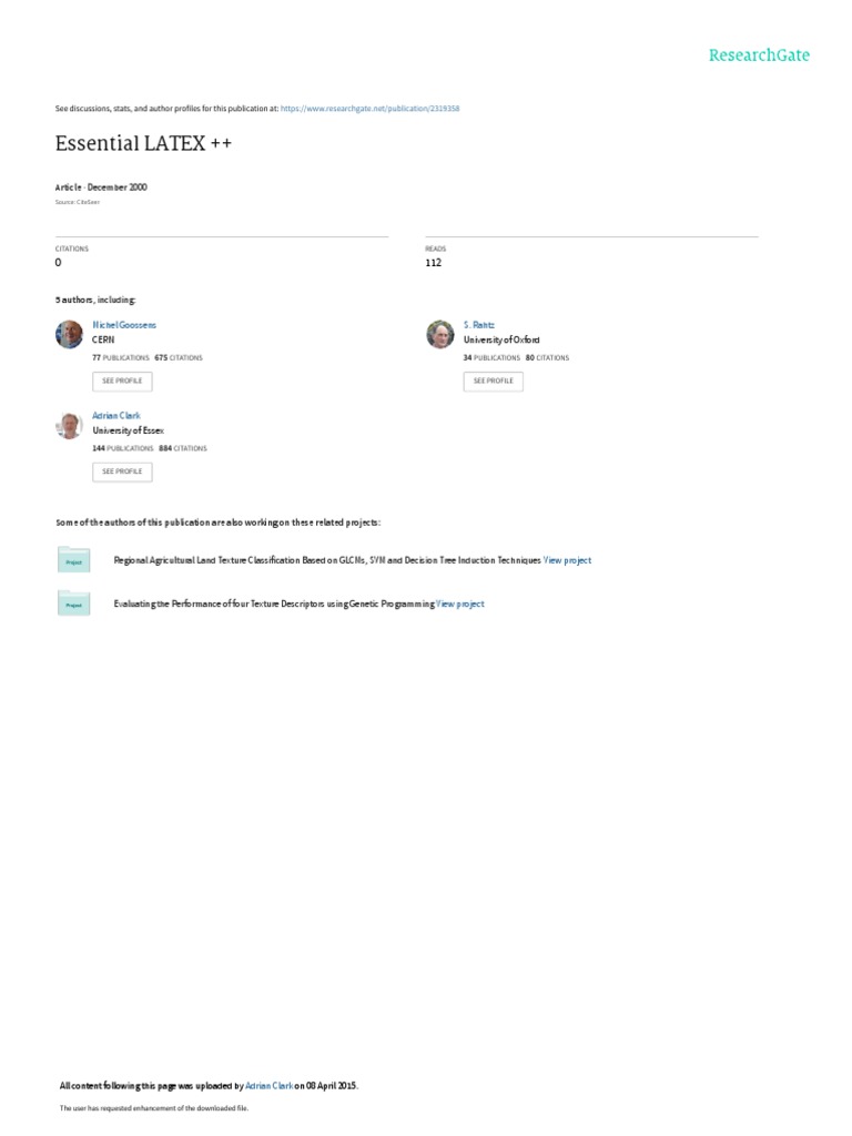 Essential - LATEX Merhods | PDF | Te X | Quotation Mark