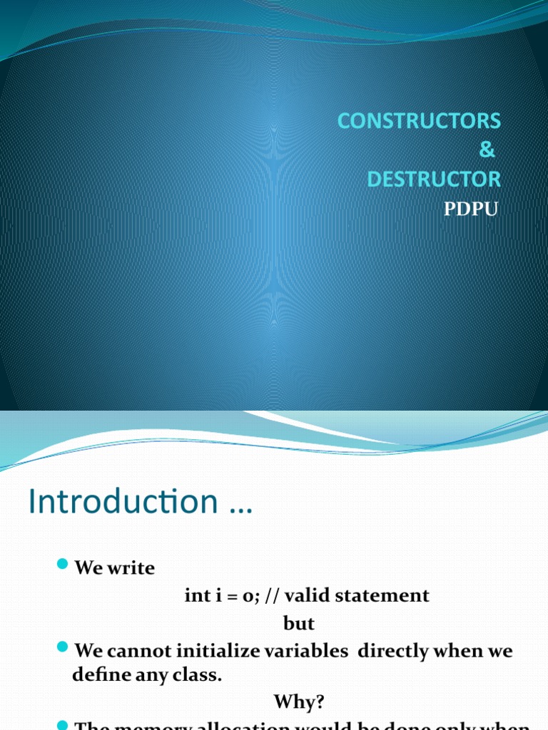 15 Constructors Pdf Constructor Object Oriented Programming Programming