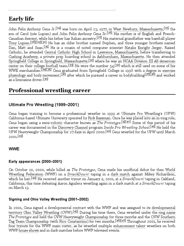 John Cena - 3 | PDF | Wwe | Professional Wrestling