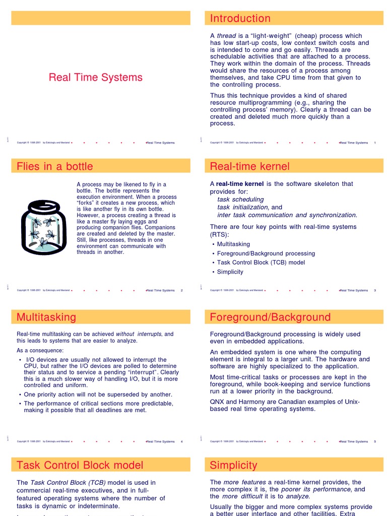 Multitasking - Foreground/Background Processing - Task Control Block ...