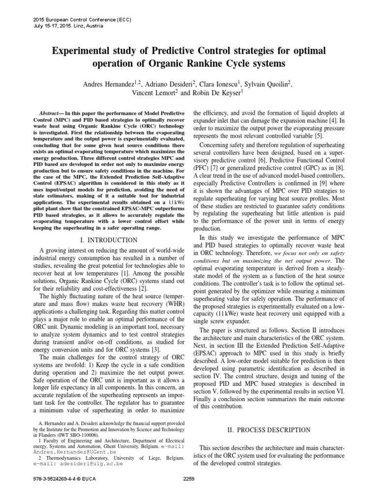 Andreshernandez Mpc Orc Ecc2015 Pdf Control Theory Mathematical Optimization