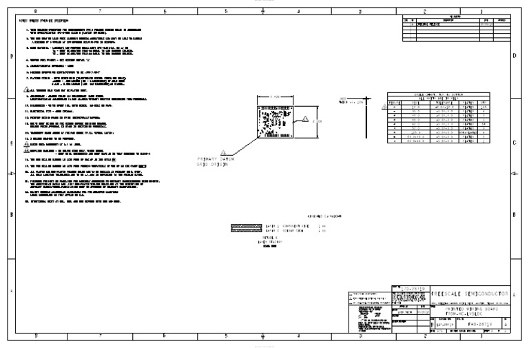 Primary Datum Grid Origin: Freescale Semiconductor | PDF | Printed ...