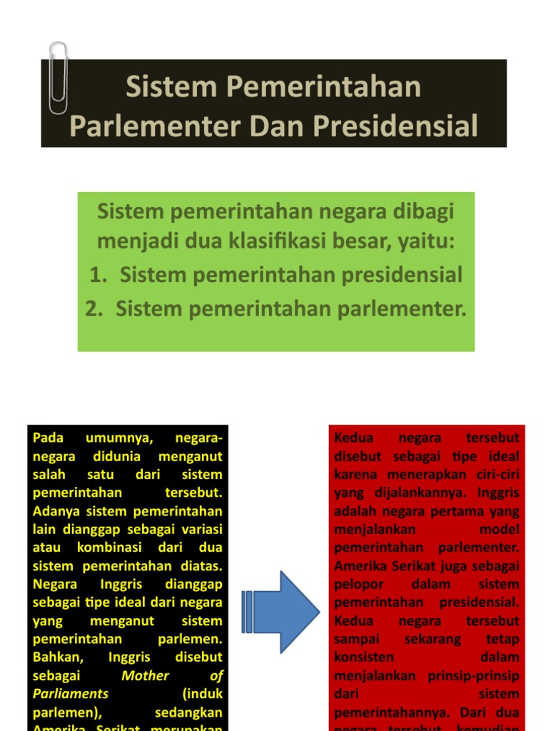 Sistem Pemerintahan Parlementer Dan Presidensial | PDF