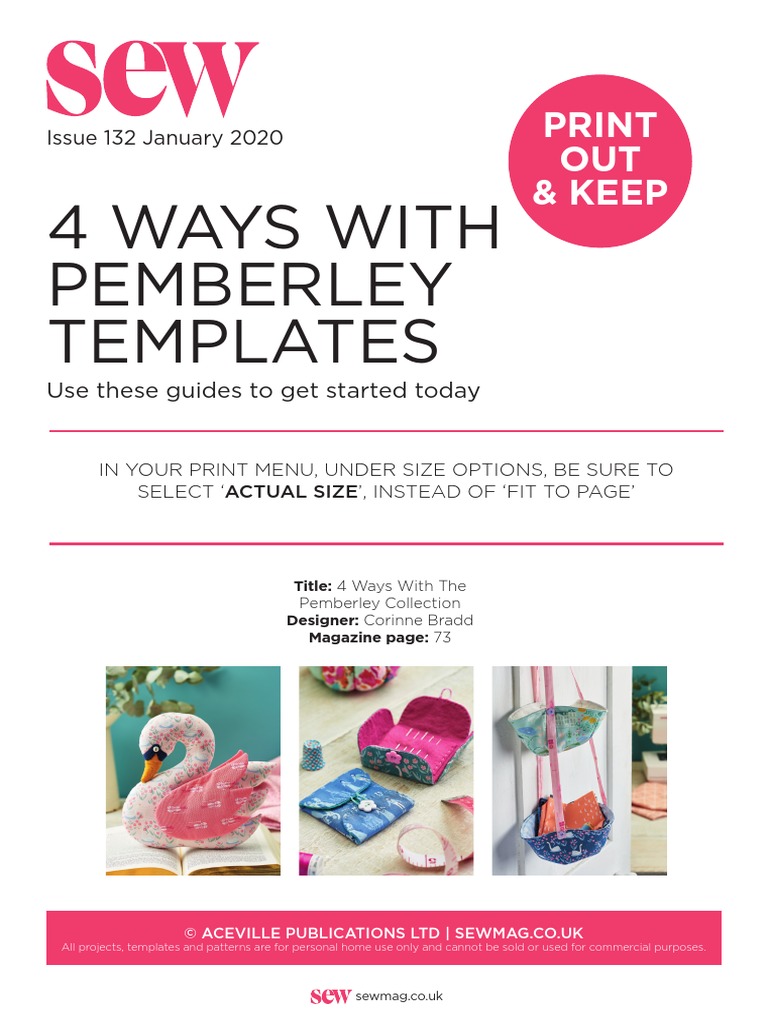 4 Ways With Pemberley Templates: Print OUT & Keep | PDF