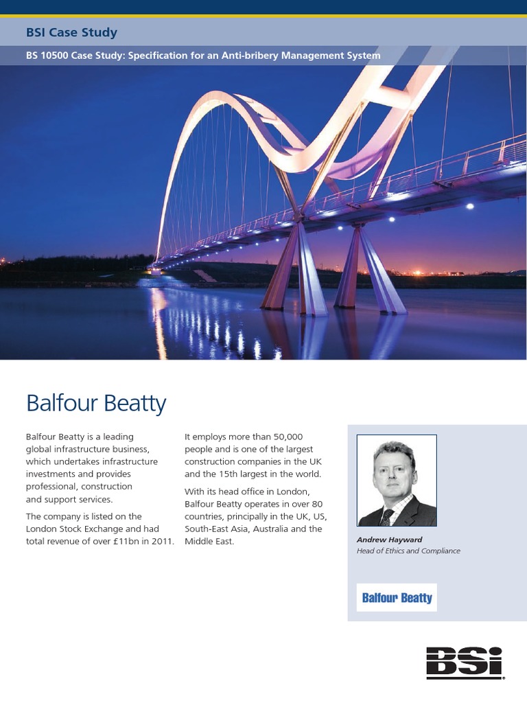 Balfour Beatty: BSI Case Study | PDF | Regulatory Compliance | Iso 9000