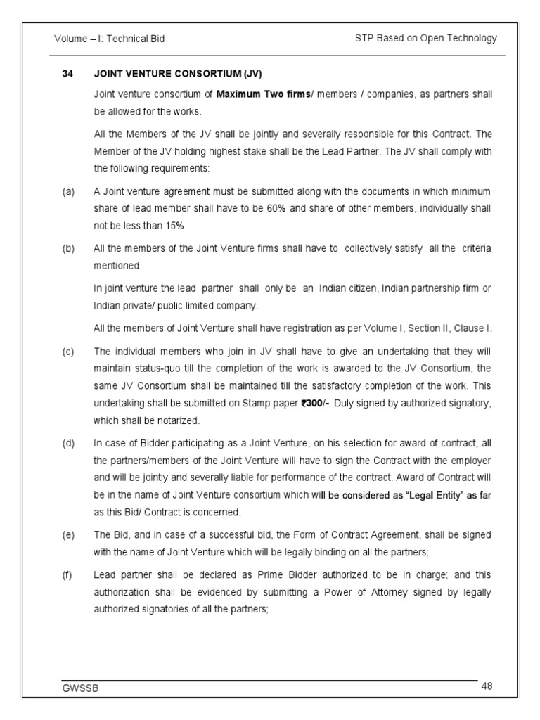 JV | PDF | Joint Venture | Partnership