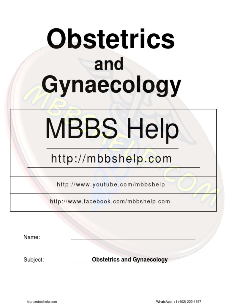 Obstetrics and Gynaecology Overview | PDF | Mammalian Pregnancy ...