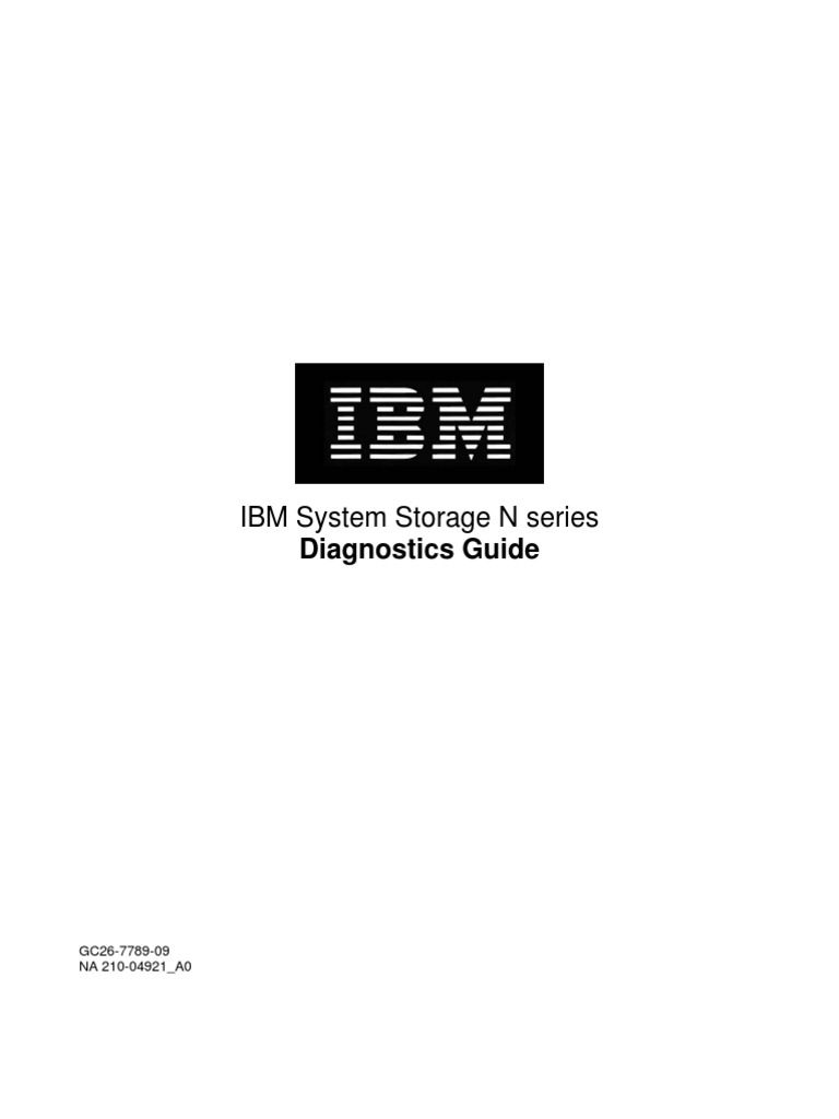 IBM System Storage N Series Diagnostics Guide | PDF | Electrical Connector | Control Flow