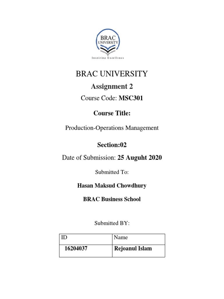 MSC 301 Assignment 2 (ID-16204037) | PDF | Forecasting | Applied ...
