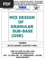 GSB Methodology & Mix-Design Data | PDF | Concrete | Economic Sectors