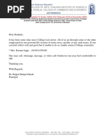Sample Resumption Letter After Deferment | PDF