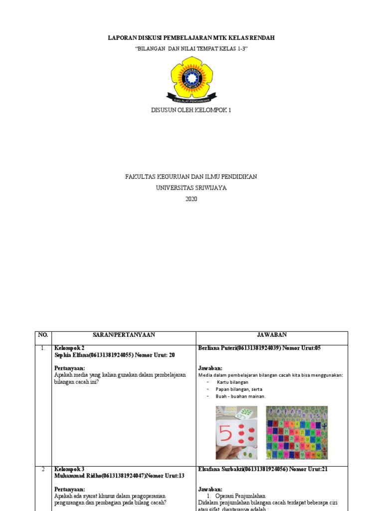 Contoh Laporan Diskusi Pdf