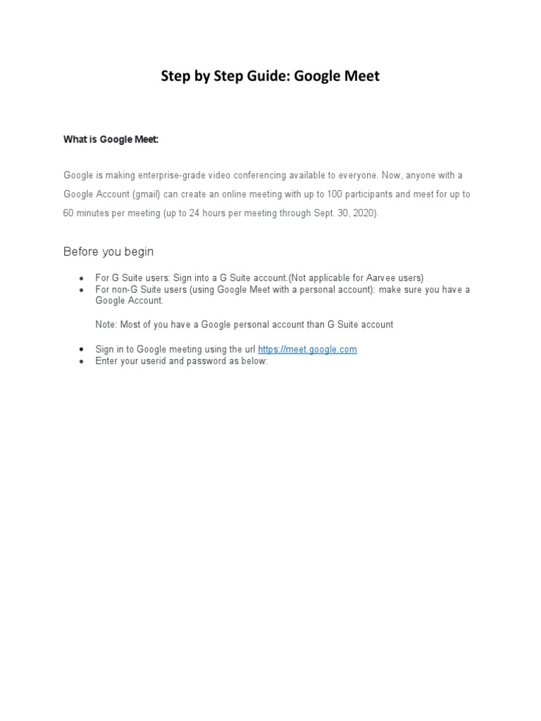 User Guide-Google Meet | PDF | Alphabet Inc. | World Wide Web