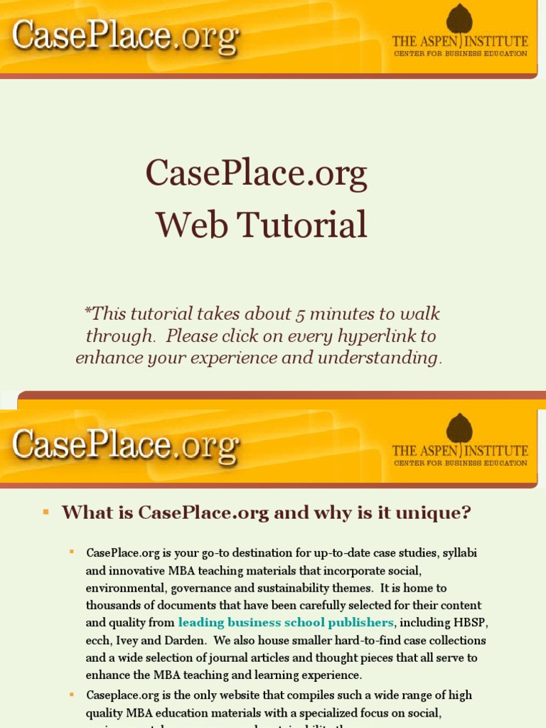 CasePlace Tutorial Powerpoint | PDF | Information Retrieval | Web ...