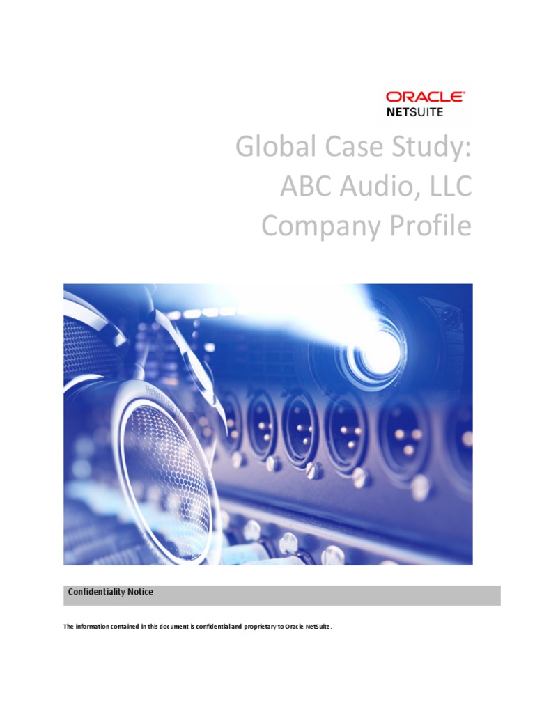 Global Case Study ABC Audio Company Profile For Partners | PDF ...