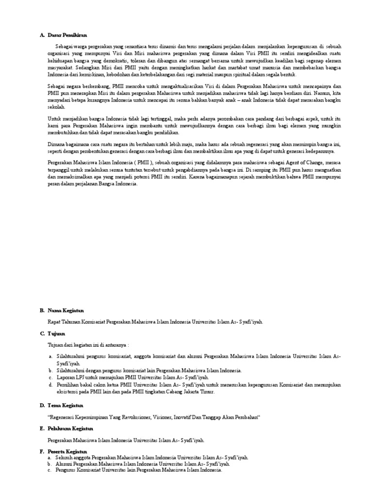 Proposal RTK 2019 | PDF