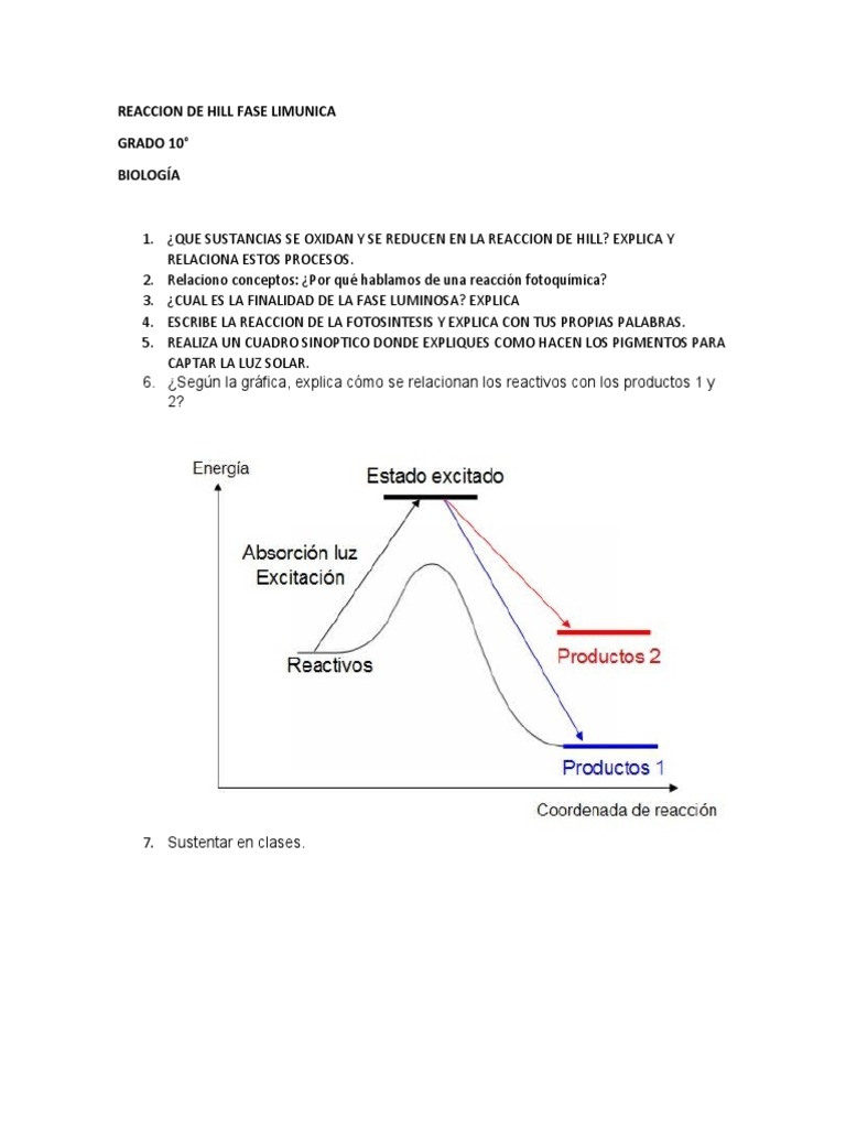 Reaccion de Hill | PDF
