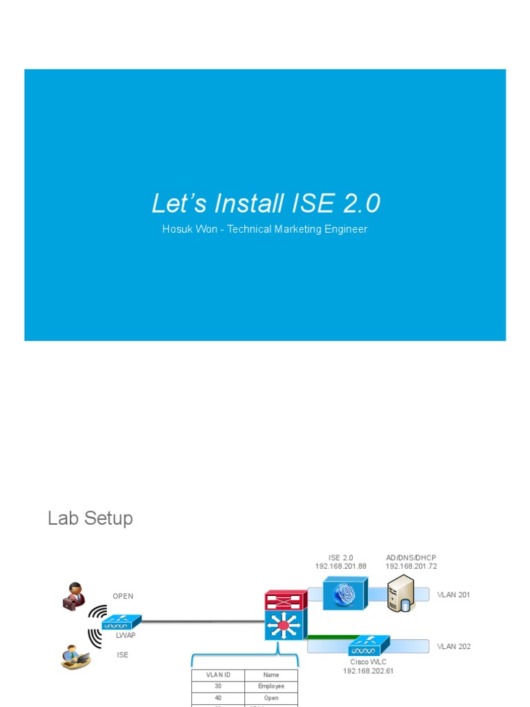 Lets Install Cisco ISE | Download Free PDF | Wireless Lan | Cisco Systems