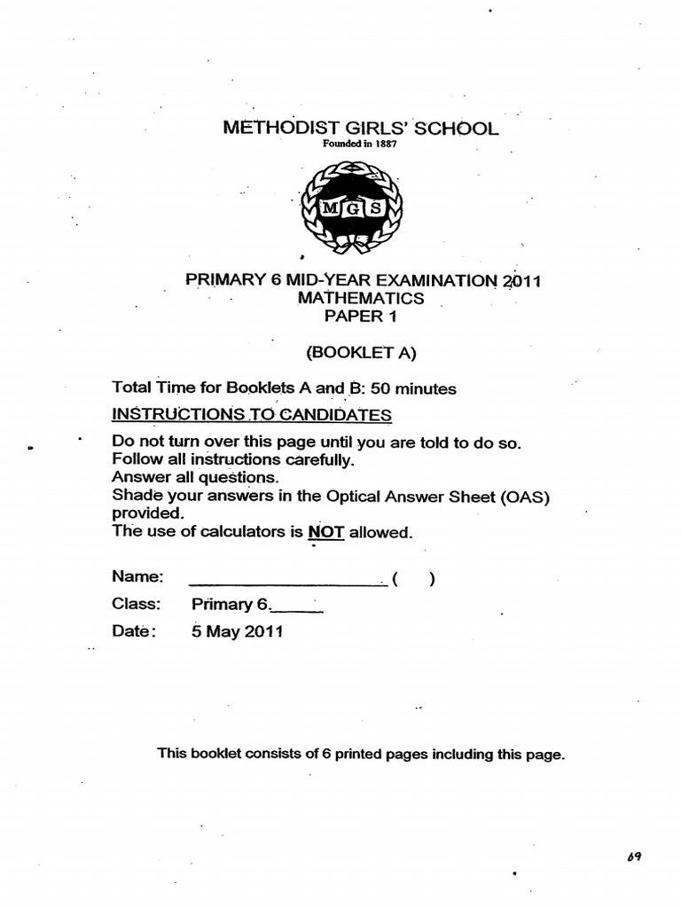 ) J%M®LT: Shade Youranswers in The Optical Answer Sheet (OAS) | PDF ...