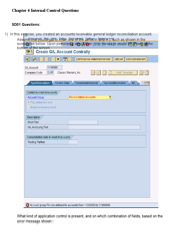 Chapter 4 Internal Control Questions | PDF | Receipt | Control Theory