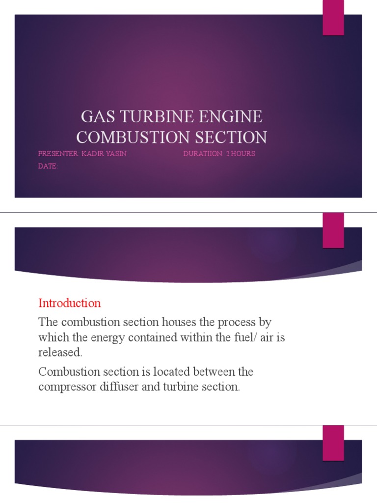 Types of Gas Turbine Combustion Chambers | PDF | Combustion | Gas ...