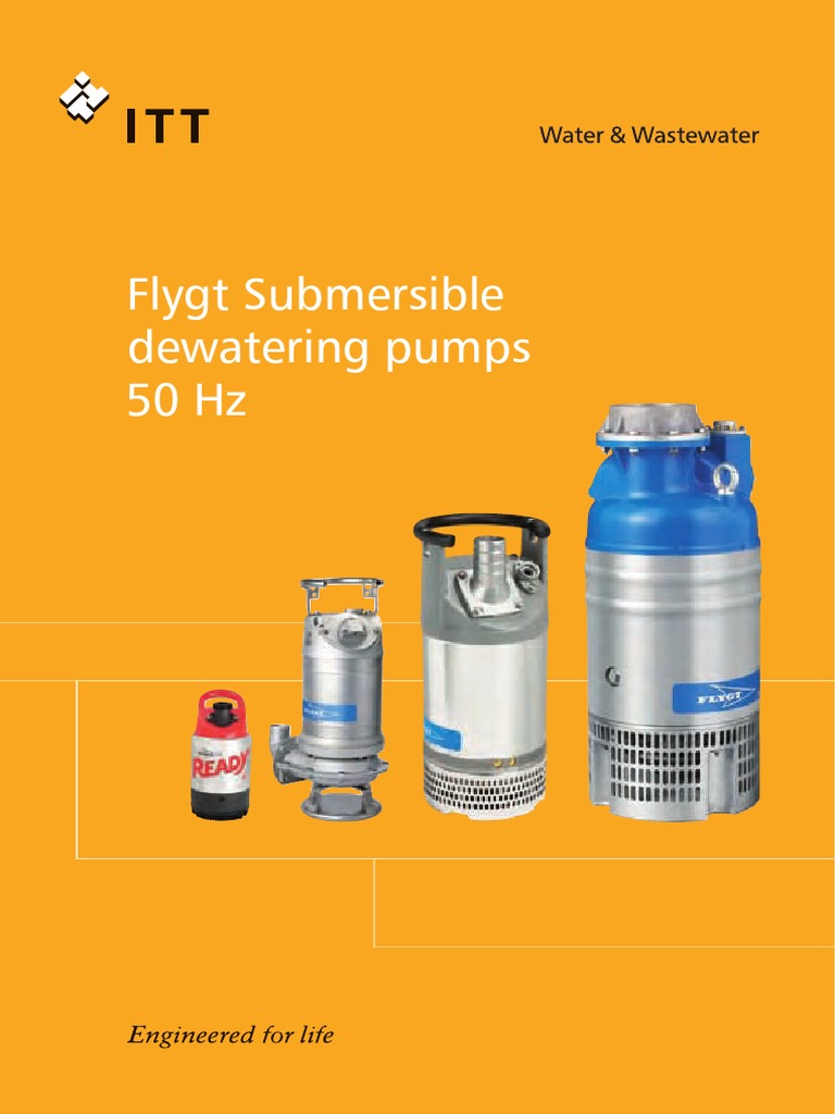 Flygt Submersible Dewatering Pumps 50 HZ | PDF | Pump | Steel