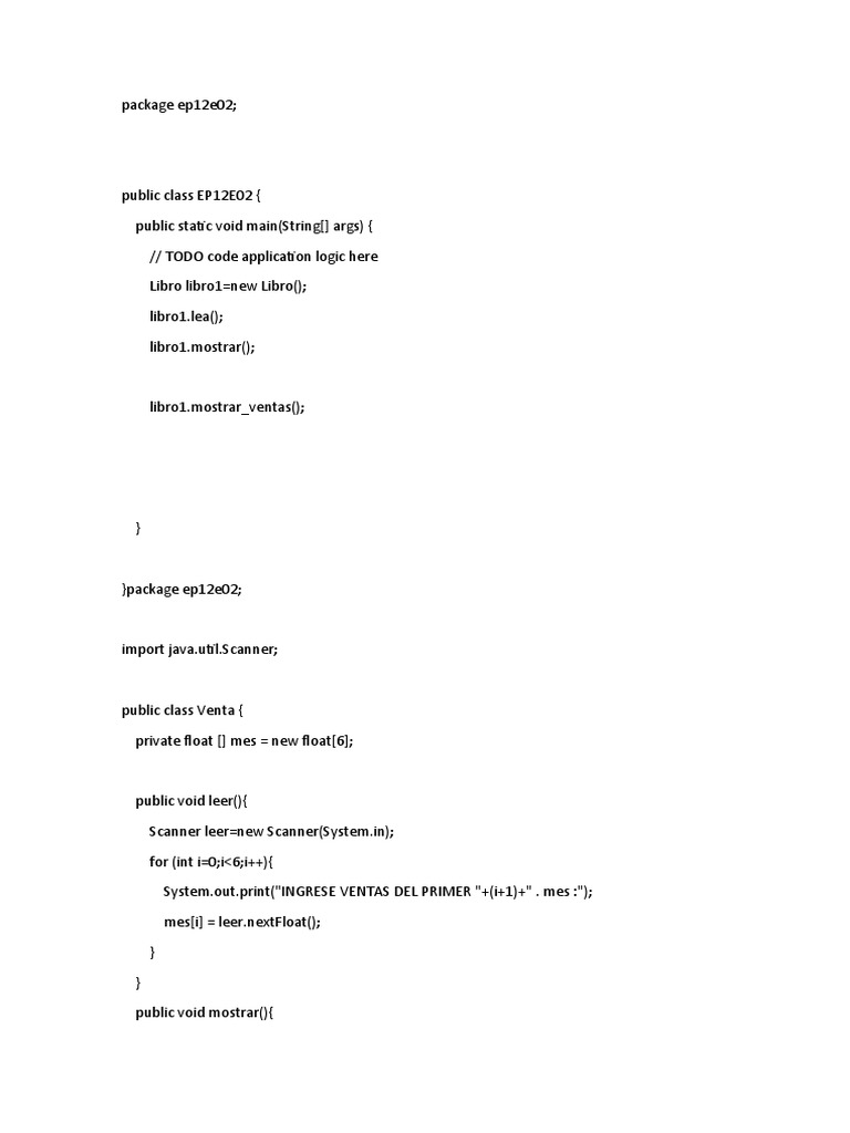 Arreglos Dinamicos en Java Ejercicio Net Beans | PDF