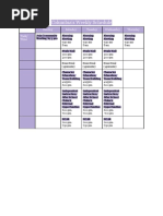 Athletics Training Matrix | PDF | Sports