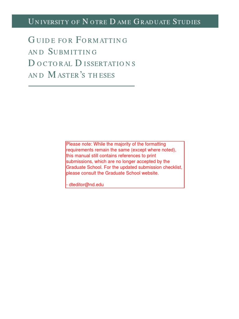 DT Formatting Guide | PDF | Note (Typography) | Thesis