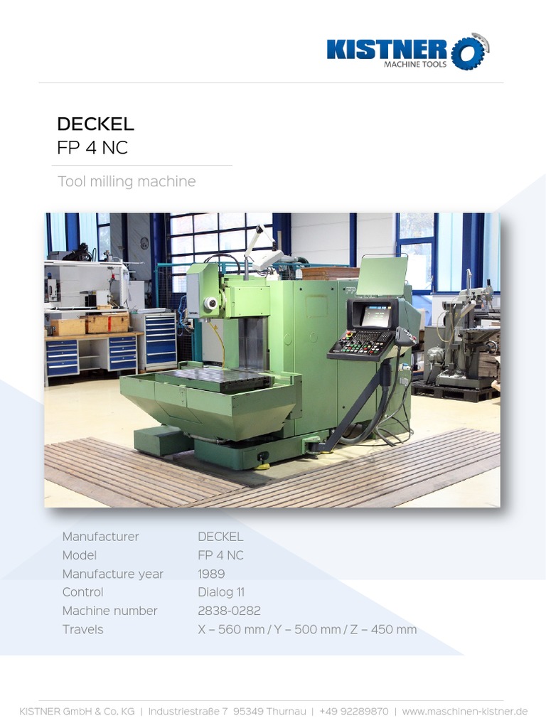 Deckel Fp4 NC en | PDF