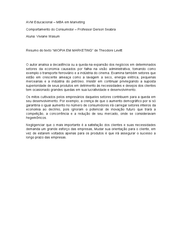 Resumo Do Texto Resumo Do Texto