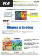 Fichas Artes 3° Básico | PDF | Pinturas | Dibujo