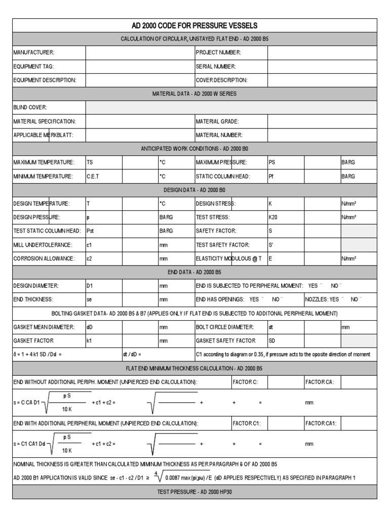 Ad2000 b5 Blind Cover | PDF | Chemical Engineering | Chemistry