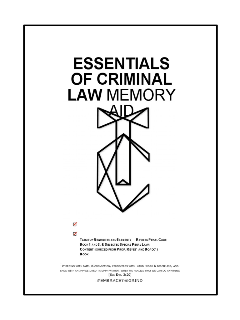 CLARENCE TIU - Criminal Law Tables and Memory Aid | PDF | Conspiracy ...