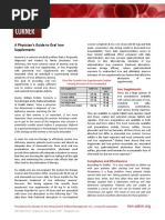 BC Guidelines | PDF | Iron | Anemia