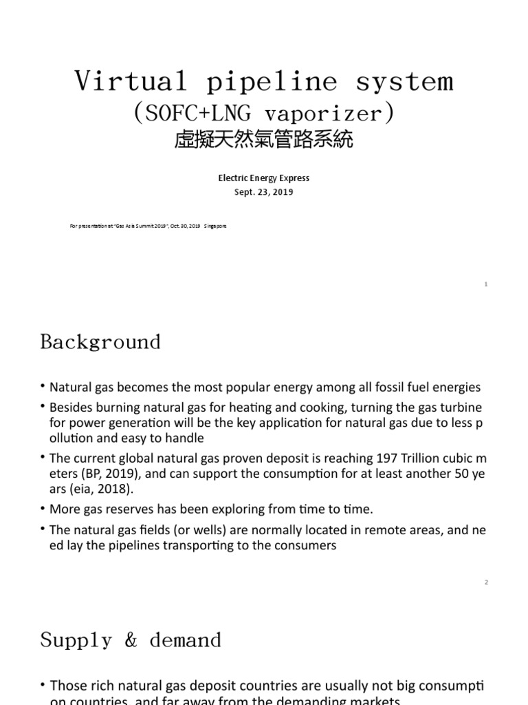 Virtual Pipeline System: (SOFC+LNG Vaporizer) | PDF | Liquefied Natural ...
