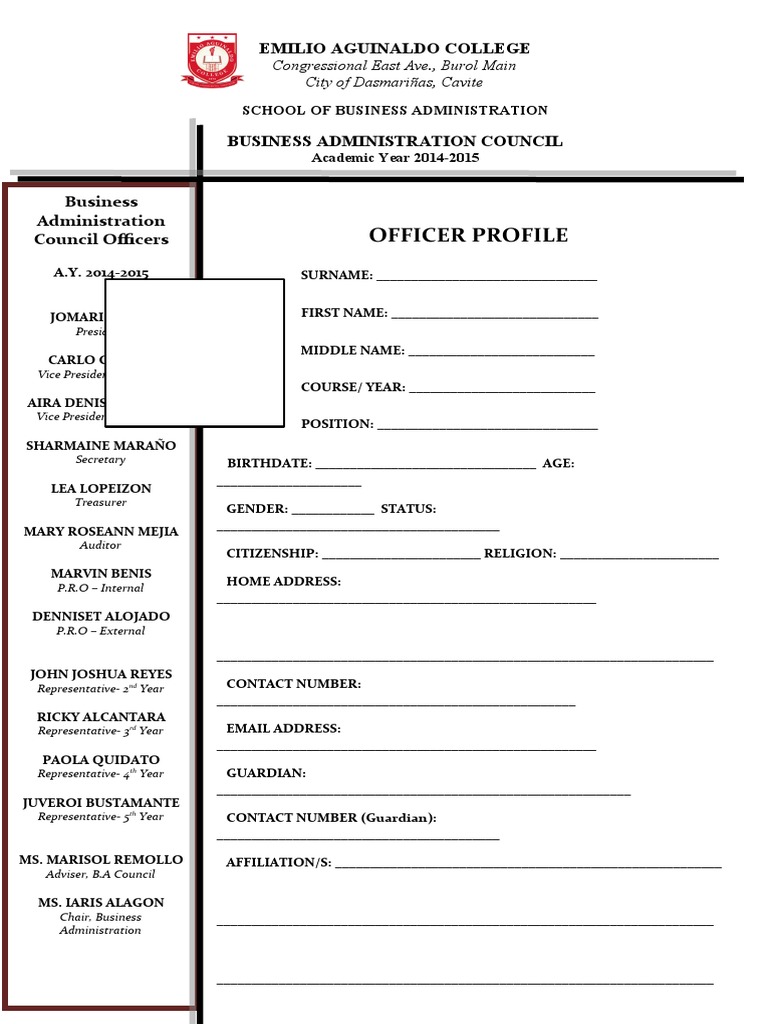 Officer Profile | PDF