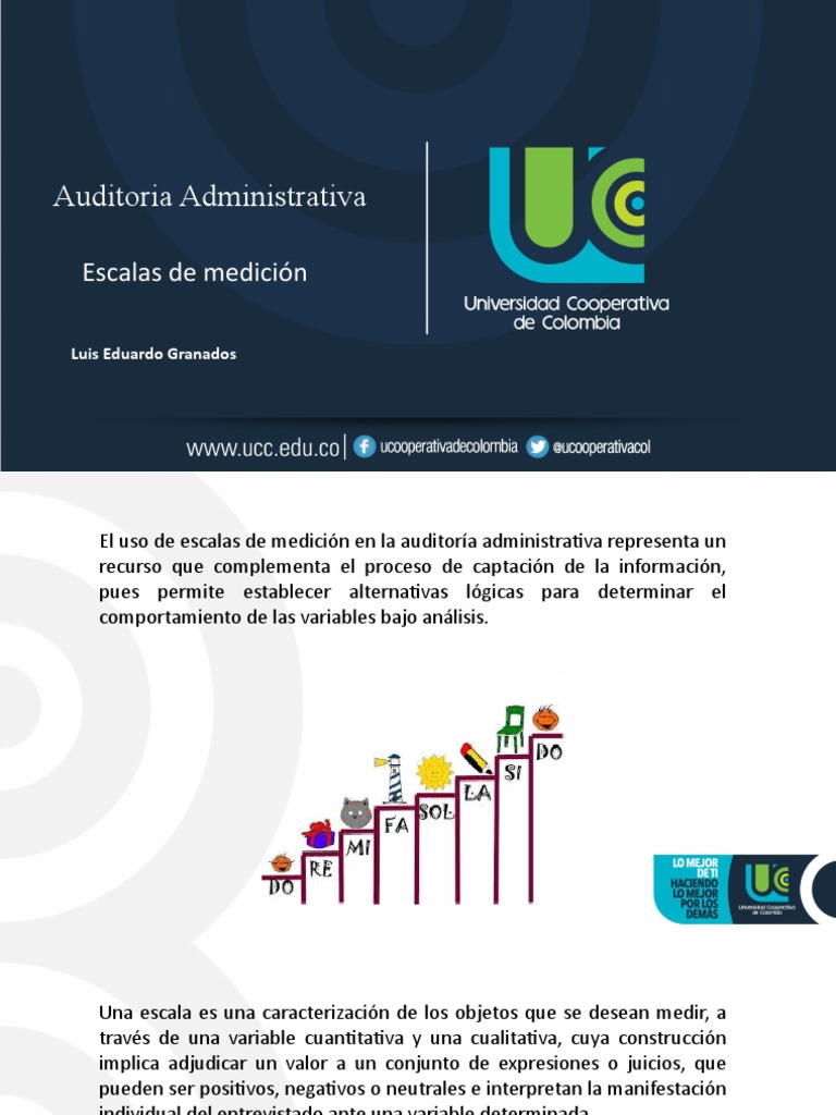 Auditoria Administrativa Escalas de Medicion | PDF | Nivel de medida ...