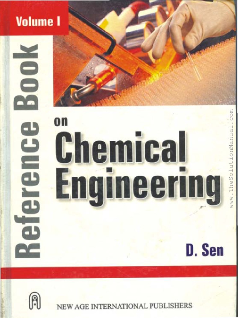 Reference Book On Chemical Engineering V.I - D. Sen - 1 Ed (Libro ...