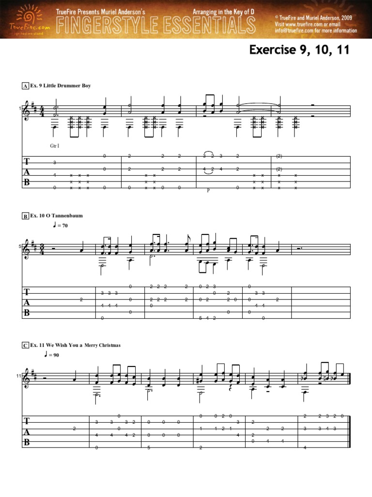 Exercise 9, 10, 11: A Ex. 9 Little Drummer Boy | PDF