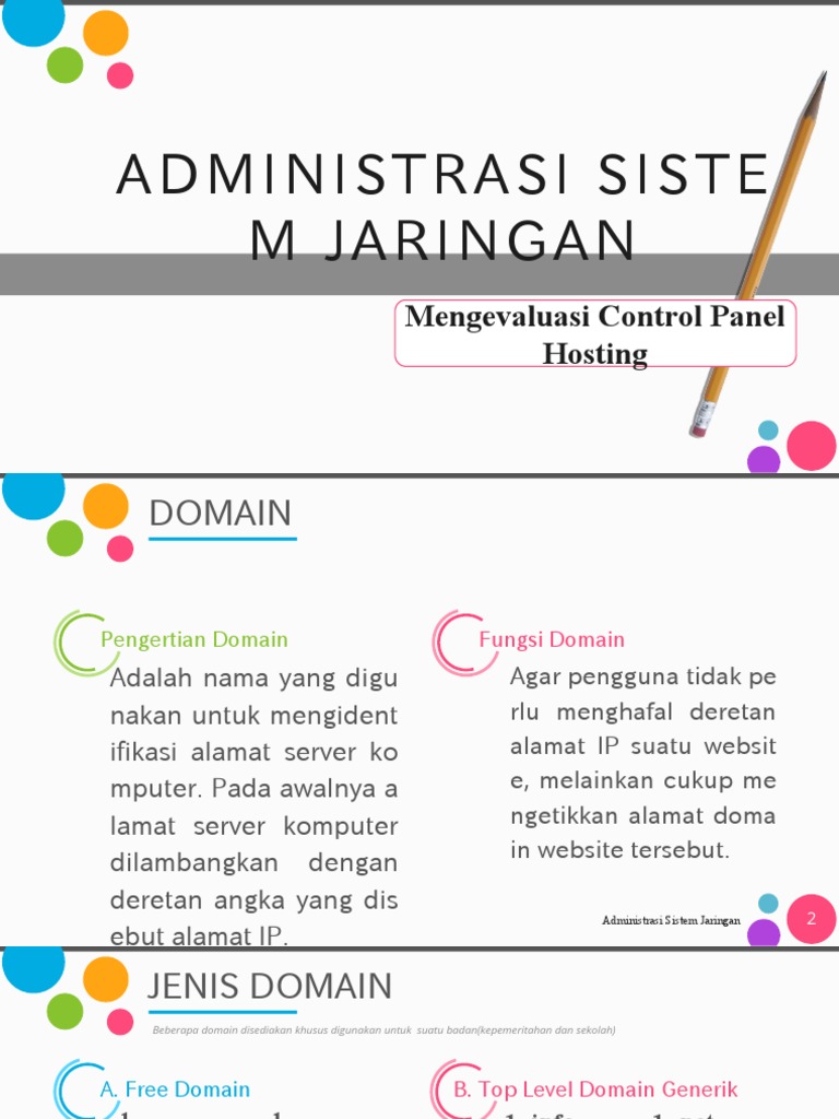 Materi Control Panel Hosting TKJ | PDF