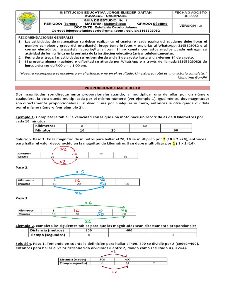 Guia 1 Matematicas 7° Tercer Periodo PDF | PDF | Porcentaje ... Guia 1 Matematicas 7° Tercer Periodo PDF | PDF | Porcentaje ...
