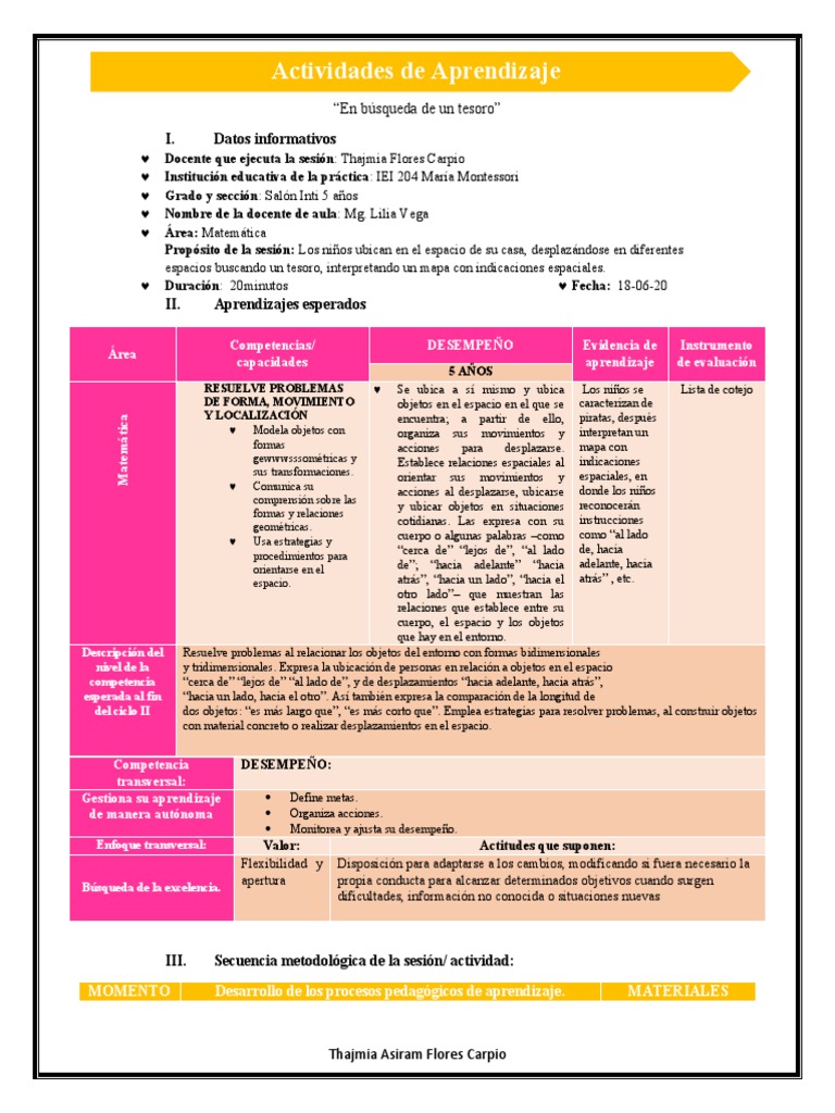 Búsqueda del Tesoro para Niños | PDF | Evaluación | Aprendizaje